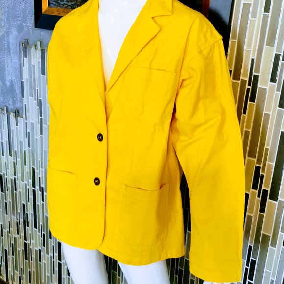 Lee | Jackets & Coats | Vintage Lee Brand Womens Yellow Jean Jacket Sz ...